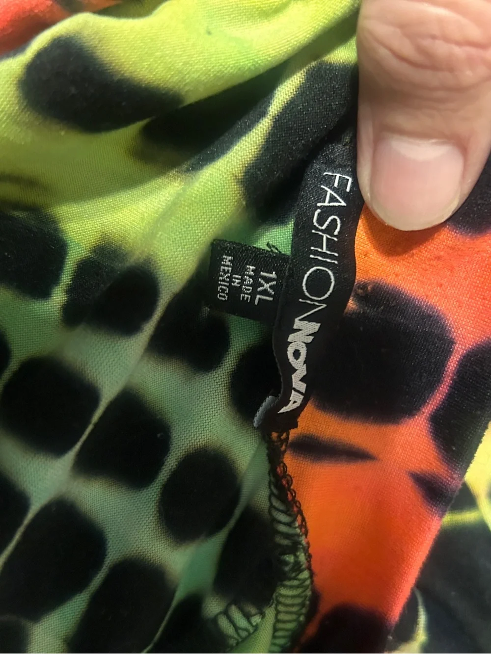Fashion Nova | Dresses | Fashion Nova Neon Green Orange Yellow Tiedye ...